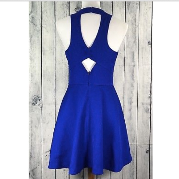 ANGL | Dresses | Angl Blue Hourglass Sleeveless Pleated Dress | Poshmark